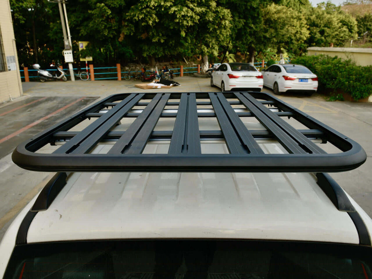 Universal Aluminium Flat Black Roof Rack 1.55m — AlfaLab